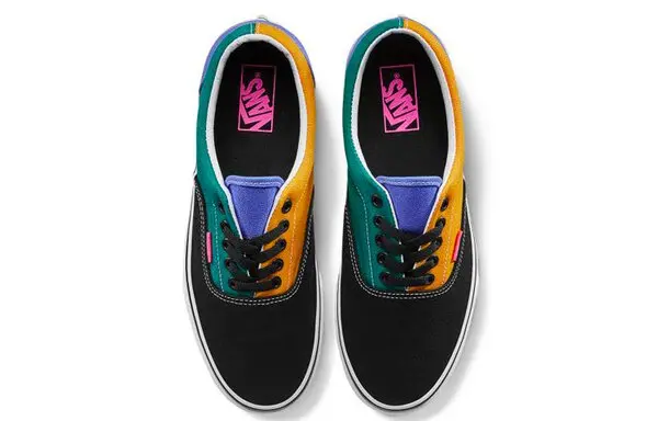 VANS Era 'mix & Match' Sneakers - Black/yellow/blue