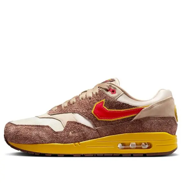 Nike Max 1.swoosh 'big Head Origins - Light Chocolate/university Red/hemp