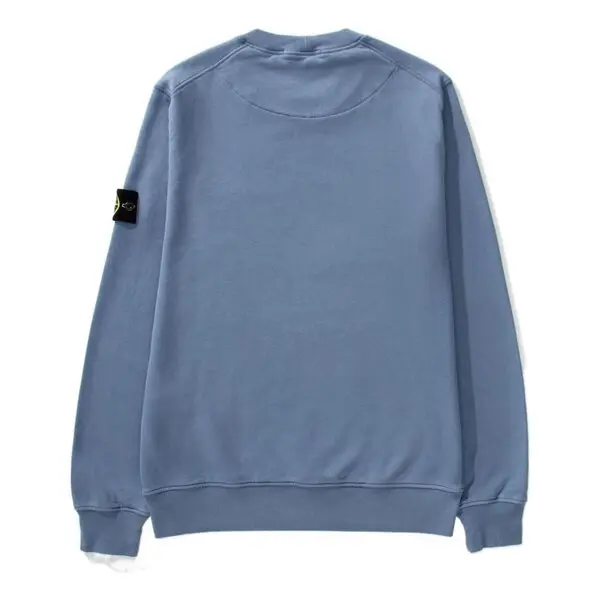 Stone Island Stone Islandgarment Dyed Felpa Sweatshirt - Blue