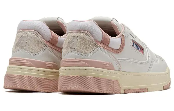 AUTRY Clc Leather Sneakers - White/pink