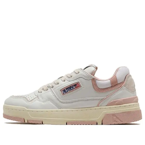 AUTRY Clc Leather Sneakers - White/pink