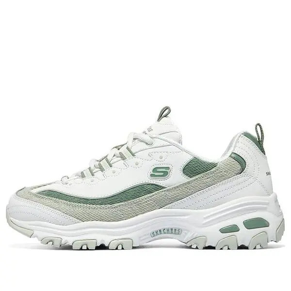 Sketchers Dlites 1.0 Athletic Sneakers - White/green
