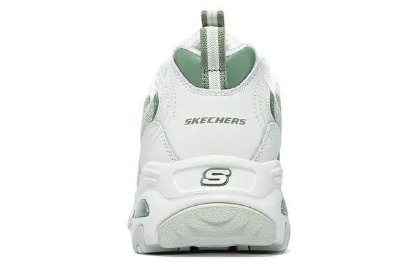 Sketchers Dlites 1.0 Athletic Sneakers - White/green