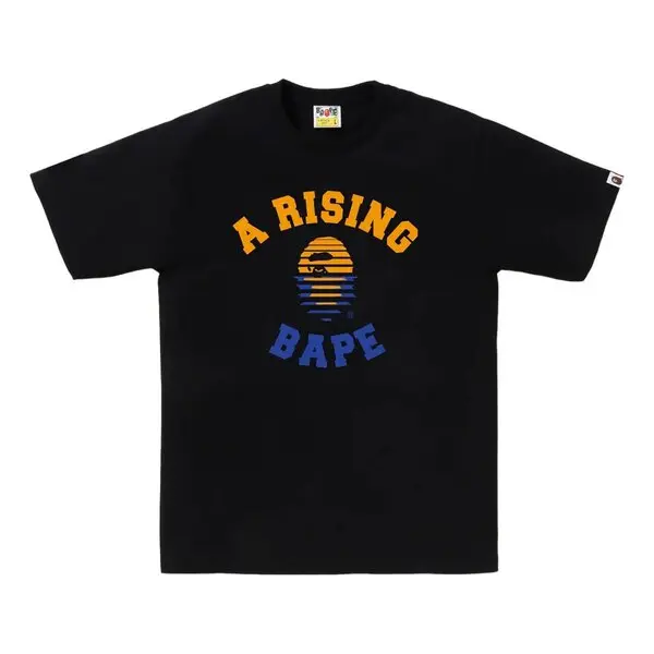 A BATHING APE A Rising Tee - Black