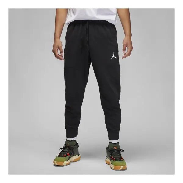 JORDAN Solid Color Logo Printing Lacing Bundle Feet Casual Sports Pants/trousers/joggers Autumn Black - Default Color