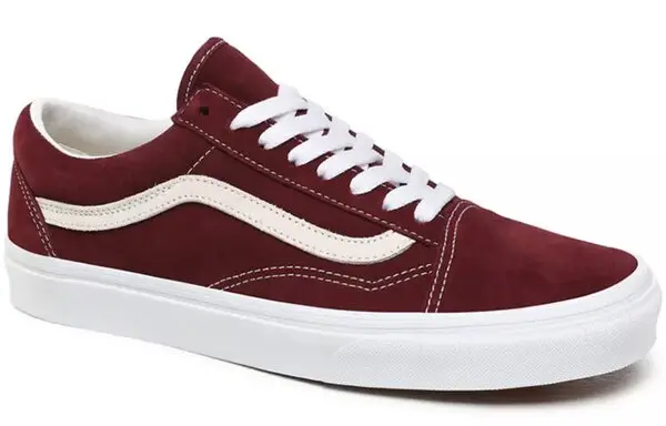VANS Old Skool Suede Low Top Sneakers - Wine Red