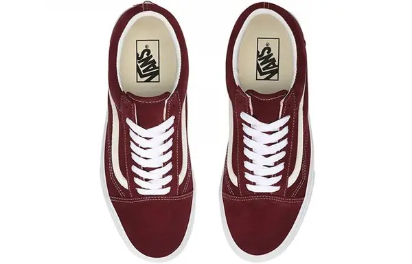 VANS Old Skool Suede Low Top Sneakers - Wine Red