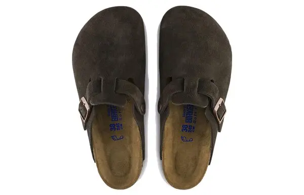 BIRKENSTOCK Boston Soft Footbed Suede Leather Clogs - Mocha