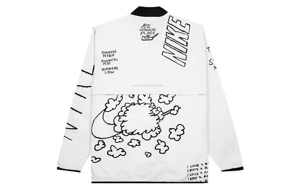 Nike Run Nathan Bell Graffiti Printed Jacket