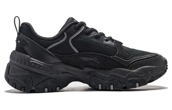 LI-NING Brown Sugar" Black Sneakers - Black/grey