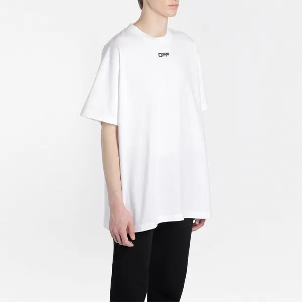Off-White Ss20 Arrows Logo Print Oversized T-shirt - White