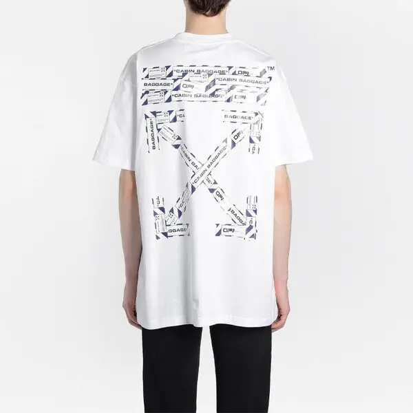 Off-White Ss20 Arrows Logo Print Oversized T-shirt - White