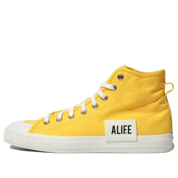 Adidas X Alife Nizza Hi Top Sneakers - Yellow