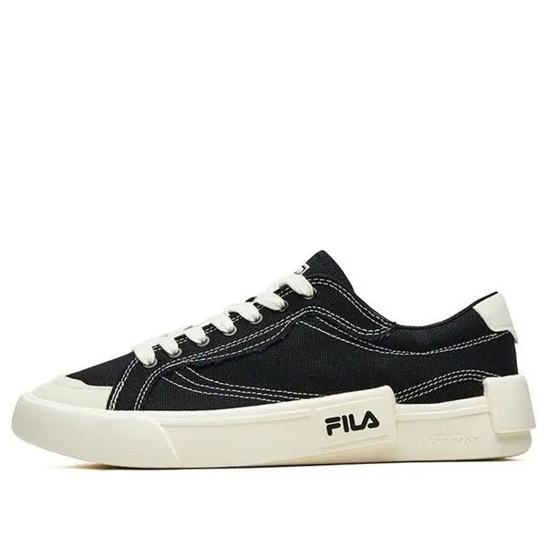 FILA FUSION Canvas Low Top Sneakers - Black