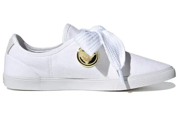 Adidas Sleek Low Sneakers With Gold Metallic Detail