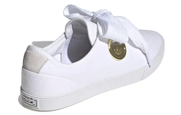 Adidas Sleek Low Sneakers With Gold Metallic Detail
