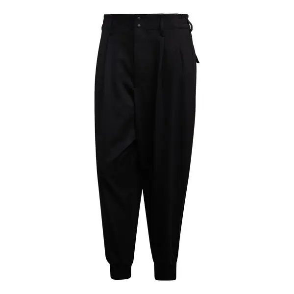 Adidas Y-3 Classic Refined Wool Cuff Pants - Black