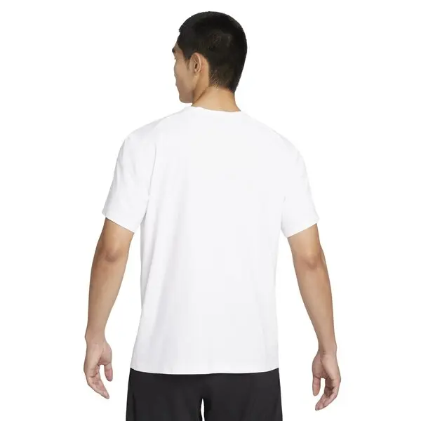 Nike Dri-fit Uv Hyverse Short Sleeve Fitness Top - White