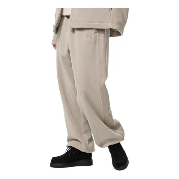 Uniqlo X Needles Wide Fleece Pants - Beige