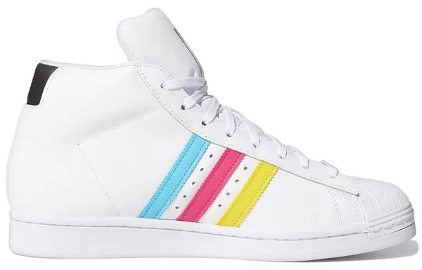 Adidas Pro Model High Top Sneakers - Whiteblue