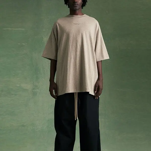 Fear Of God Fw23 Tee 'core Heather - Brown/grey
