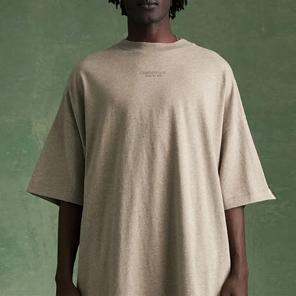Fear Of God Fw23 Tee 'core Heather - Brown/grey