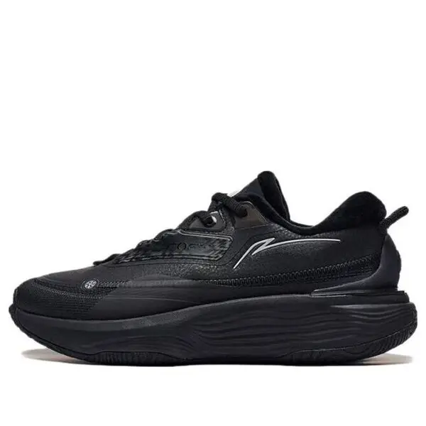 LI-NING Soft Warm Fleece Sneakers - Black/silver