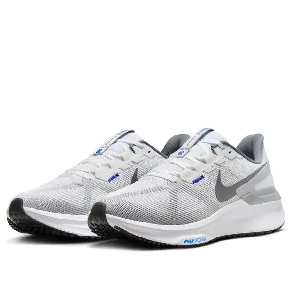Nike Zoom Structure 25 Athletic Sneakers - White/grey/blue