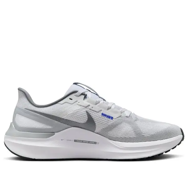 Nike Zoom Structure 25 Athletic Sneakers - White/grey/blue