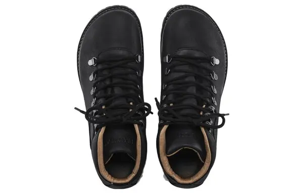 BIRKENSTOCK Jackson Nubuck Leather Lace-up Boots - Black