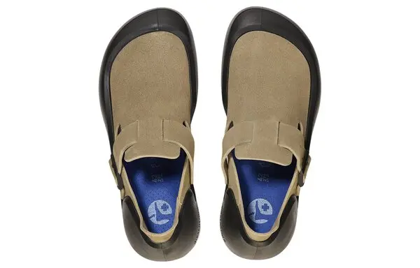 BIRKENSTOCK Reykjavik Buckled Nubuk Leather Shoes - Tan/black