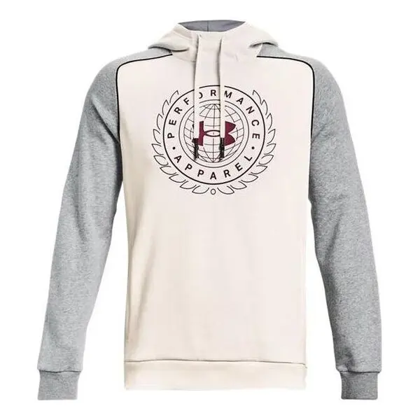 Under Armour Rival Varsity Fleece Hoodie - Beige/grey