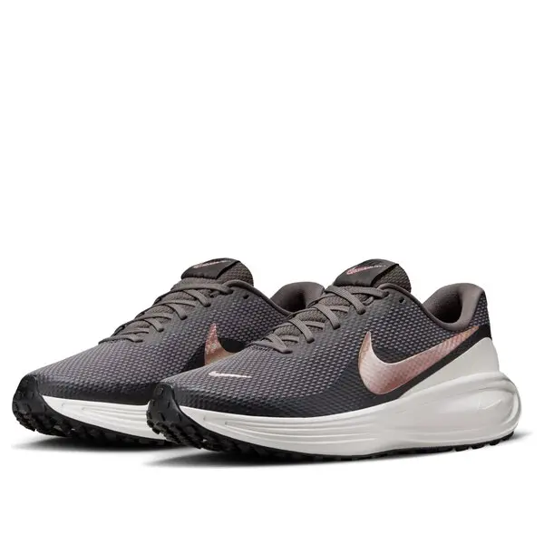 Nike Revolution Athletic Sneakers - Medium Ash/metallic Red