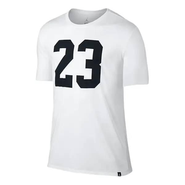 JORDAN Iconic 23 T-shirts 'white Black - White/black