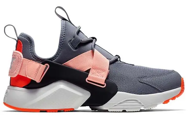 Nike Huarache City Low Athletic Sneakers - Grey/red