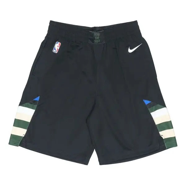 Nike Milwaukee Bucks Basketball Shorts - Black