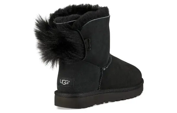 UGG Fluff Bow Mini Boots