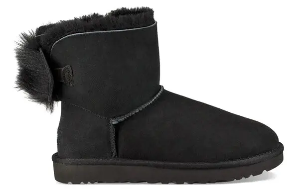 UGG Fluff Bow Mini Boots