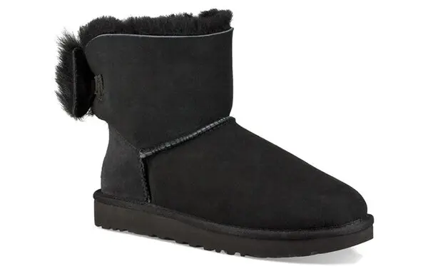 UGG Fluff Bow Mini Boots