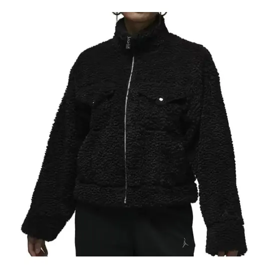JORDAN Teddy Jacket - Black