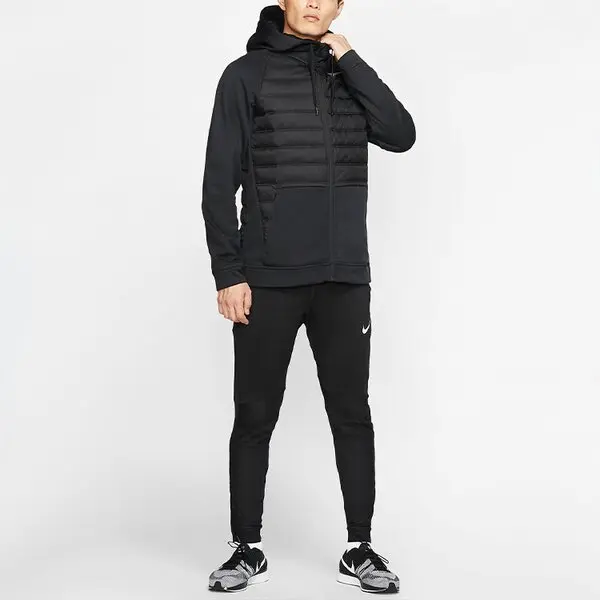 Nike Stay Warm Solid Color Sports Training Hooded Padded Jacket