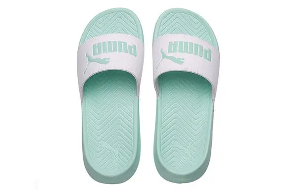 PUMA Popcat Slides - White/green