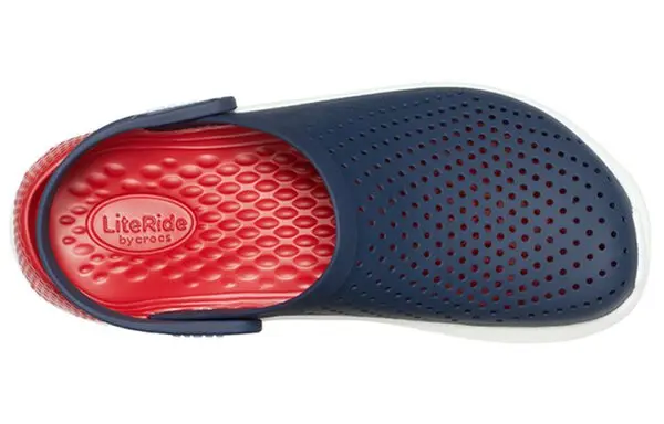 CROCS Literide Shoe Beach Sandals - Blue/red