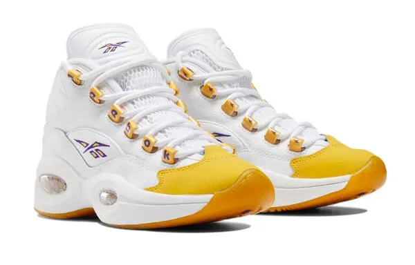 REEBOK Question Mid "yellow Toe" Sneakers