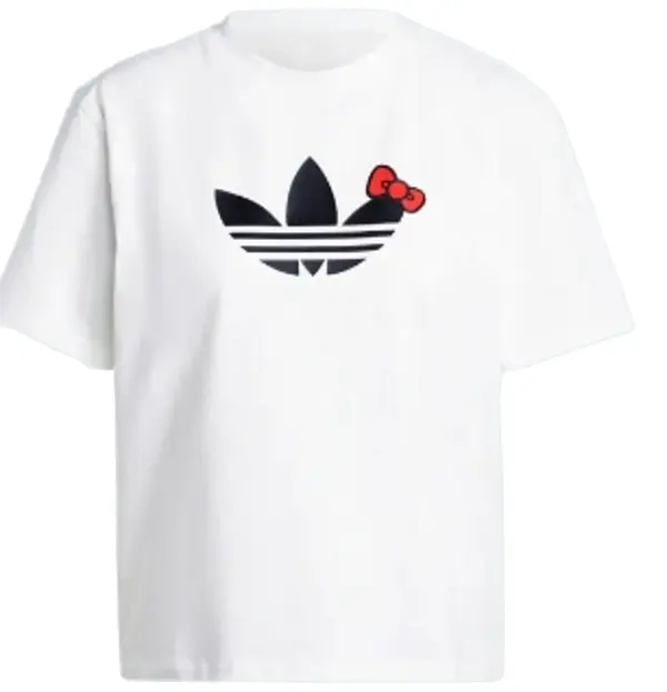 Adidas X Hello Kitty Trefoil T-shirt - White/black