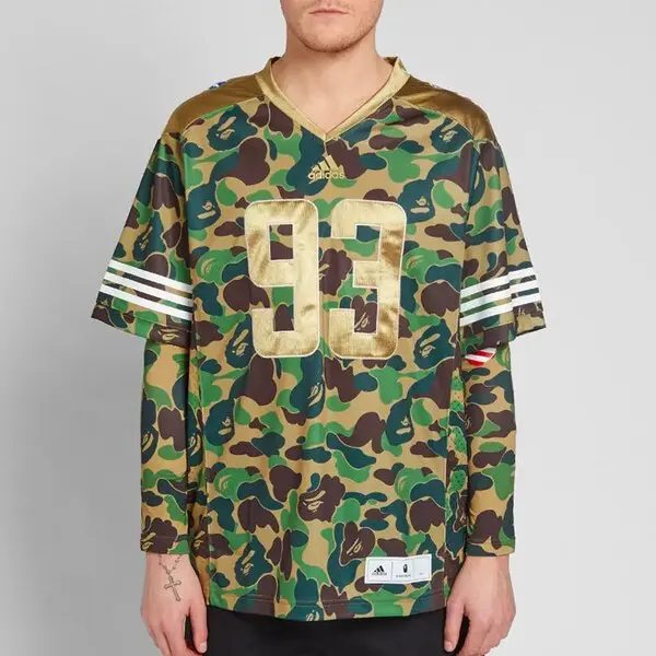 Adidas A Bathing Ape X Sb Jersey Camouflage