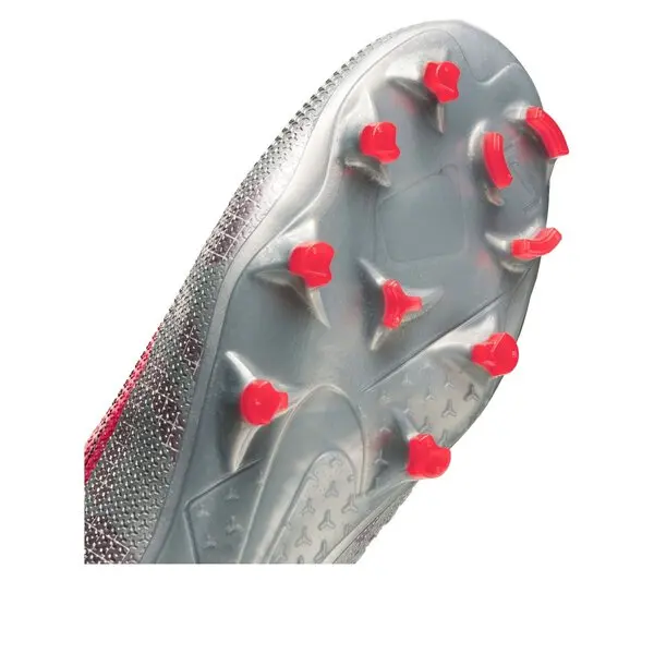 Nike Phantom Vision 2 Elite Dynamic Fit Fg Firm Ground Soccer Cleats - Silver/grey/red