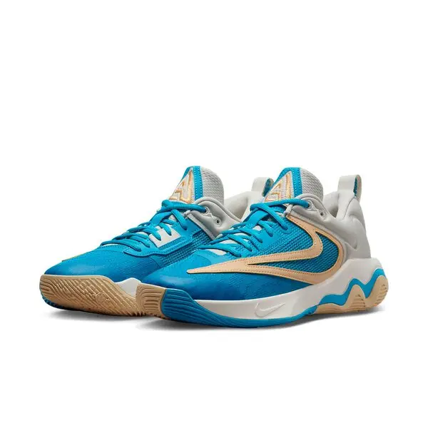 Nike Giannis Immortality 3 'nigeria X Greece' Sneakers - Phantom/ice Peach/blue Lightning