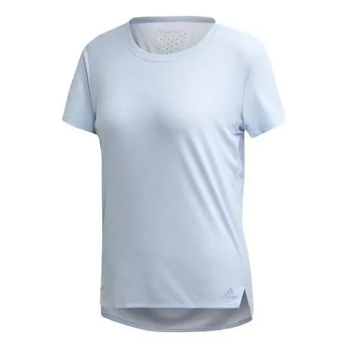 Adidas Training Sports Round-neck Short-sleeve Tee - Blue