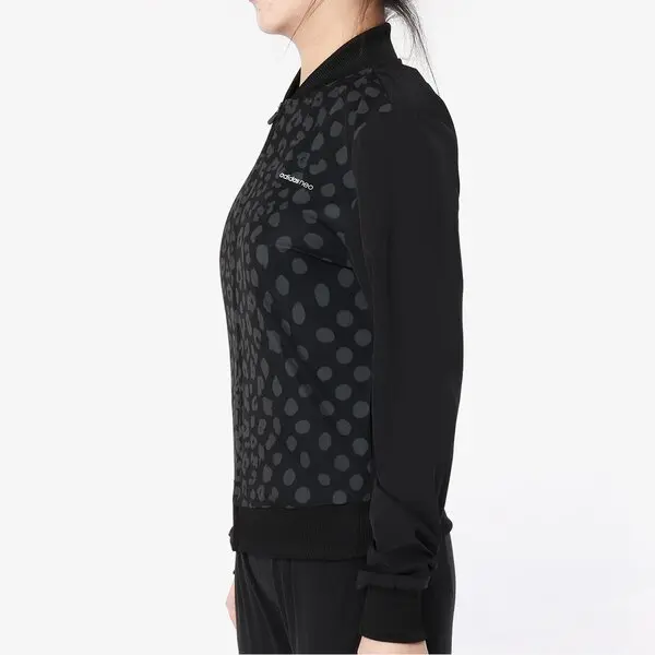 Adidas Neo Leopard Print Zip Up Sports Jacket